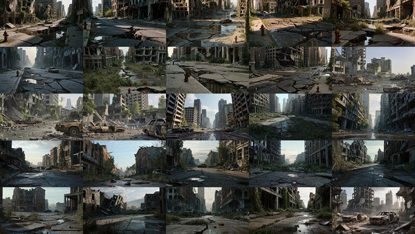 Cinematic Post Apocalyptic Urban Decay - 150 Environments